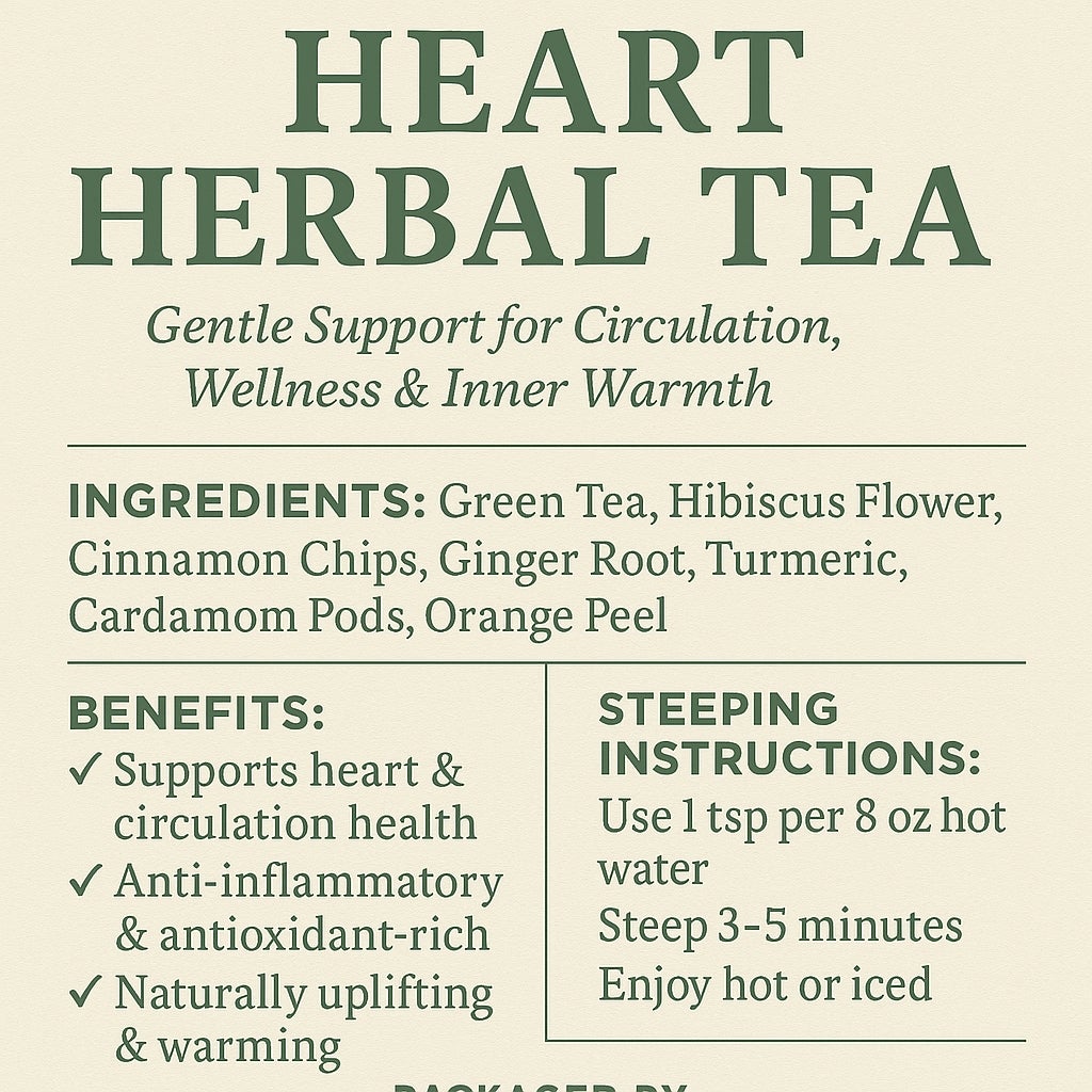 Bella Gusto's heart Health Herbal Tea | Bella Gusto Olive Oil Co
