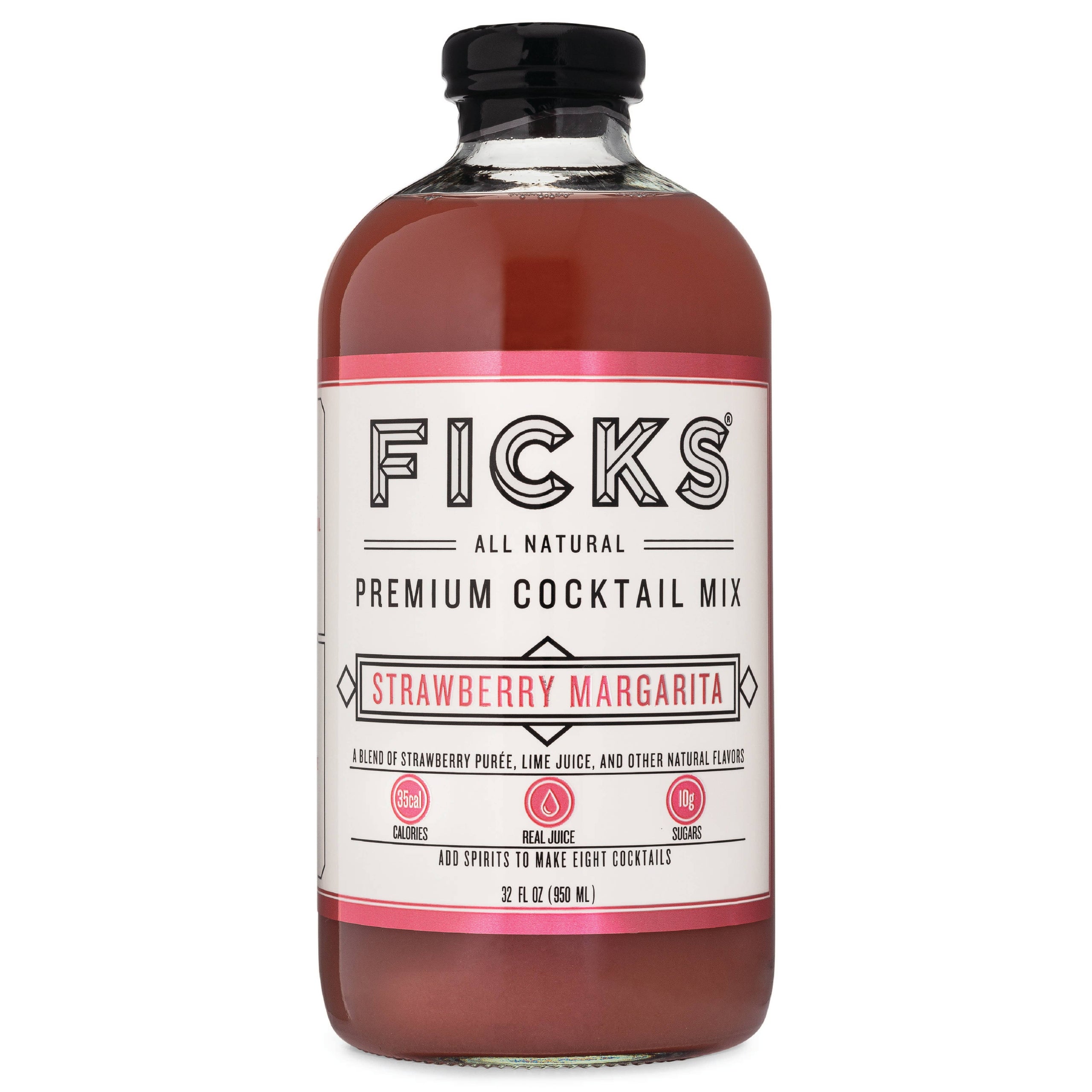 FICKS Premium Strawberry Margarita Cocktail Mix | Bella Gusto Olive Oil Co